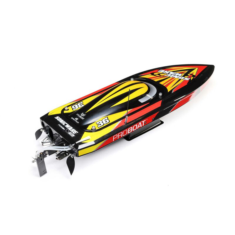 Sonicwake V2 36" Self-Righting Brushless Deep-V RTR, Black | Pro Boat