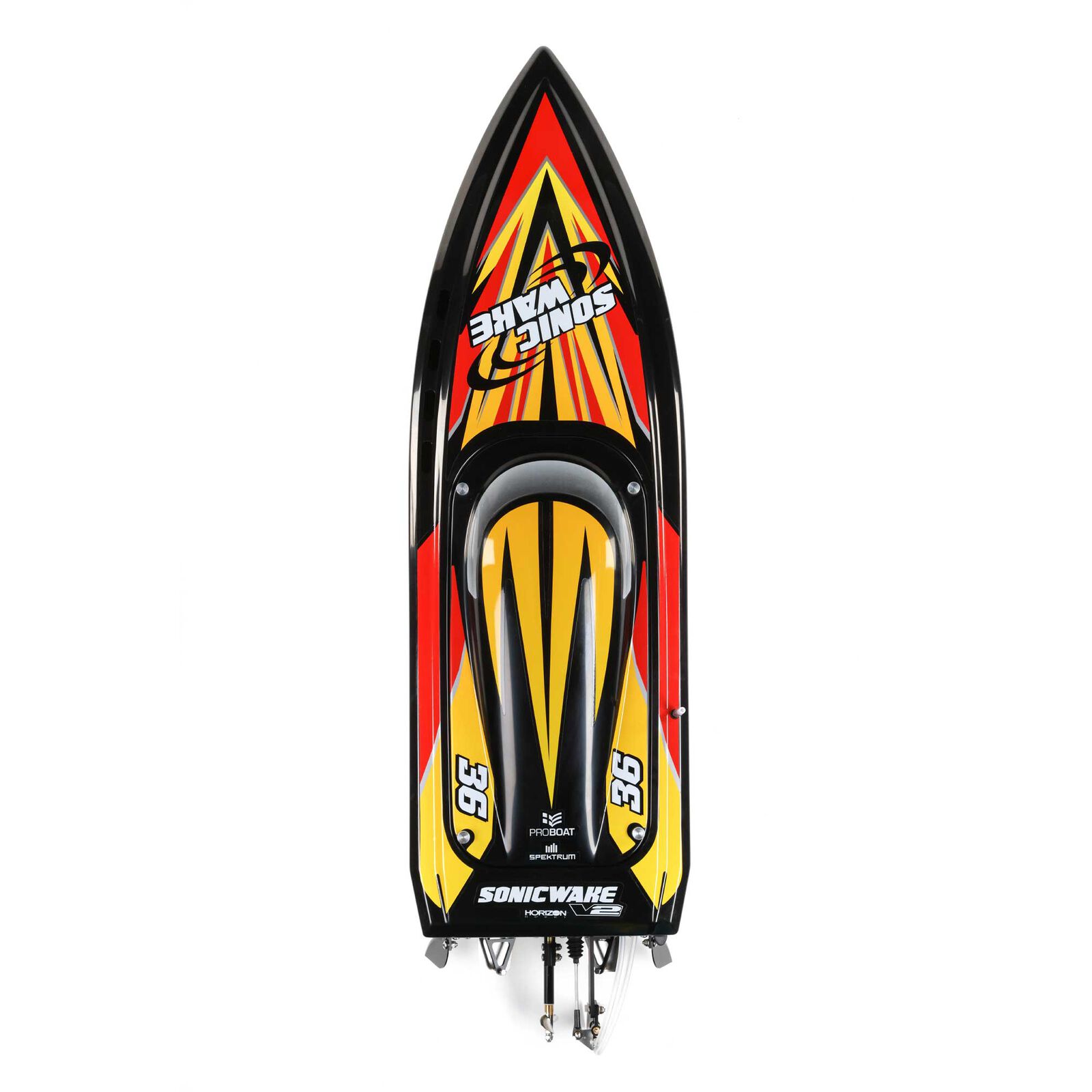 Sonicwake V2 36" Self-Righting Brushless Deep-V RTR, Black | Pro Boat