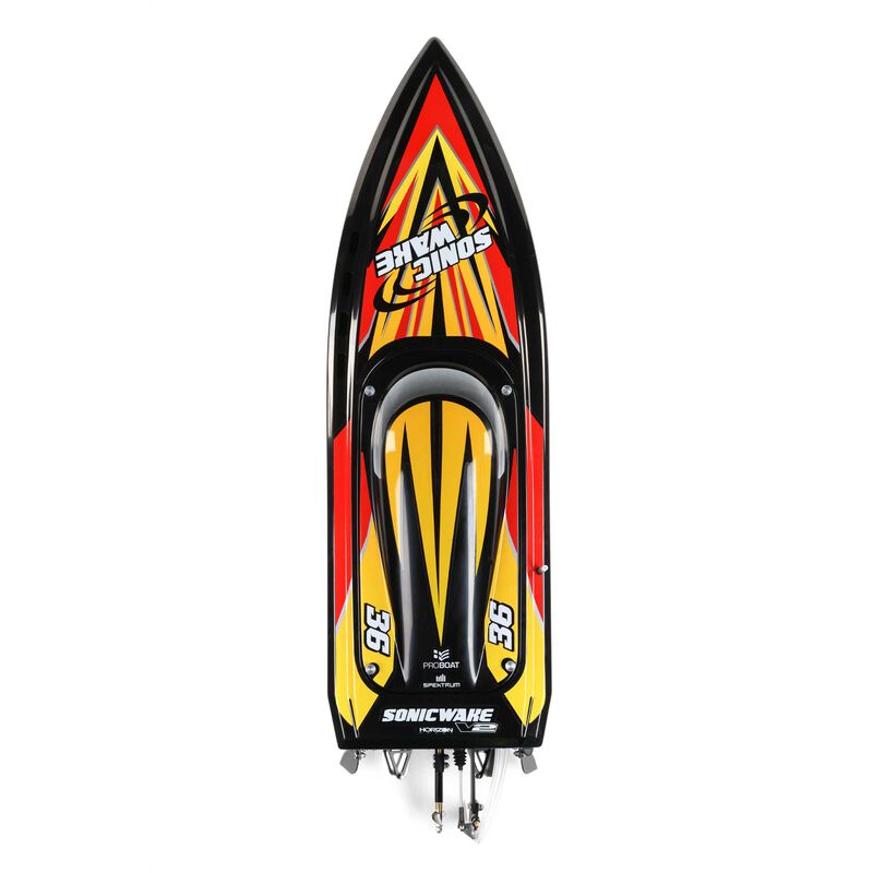 Sonicwake V2 36" Self-Righting Brushless Deep-V RTR, Black | Pro Boat