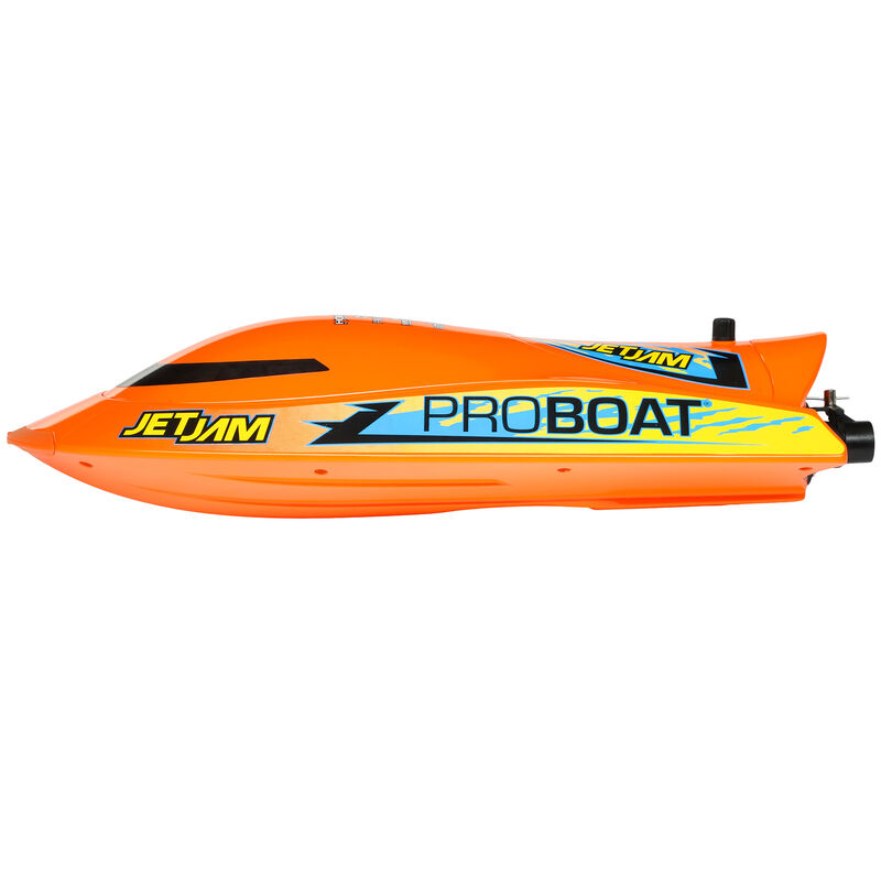 Jet Jam V2 12" Self-Righting Pool Racer Brushed RTR, Orange | Pro Boat