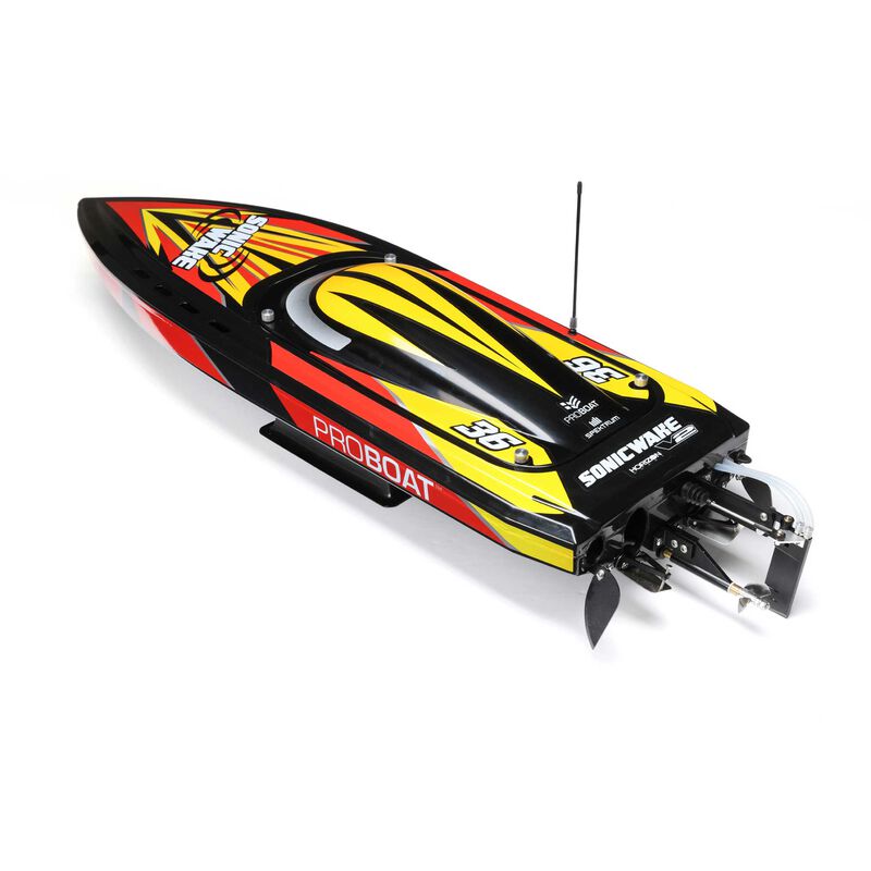 Sonicwake V2 36" Self-Righting Brushless Deep-V RTR, Black | Pro Boat