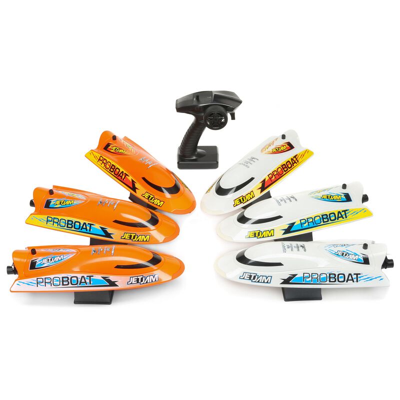 Jet Jam V2 12" Self-Righting Pool Racer Brushed RTR, Orange | Pro Boat