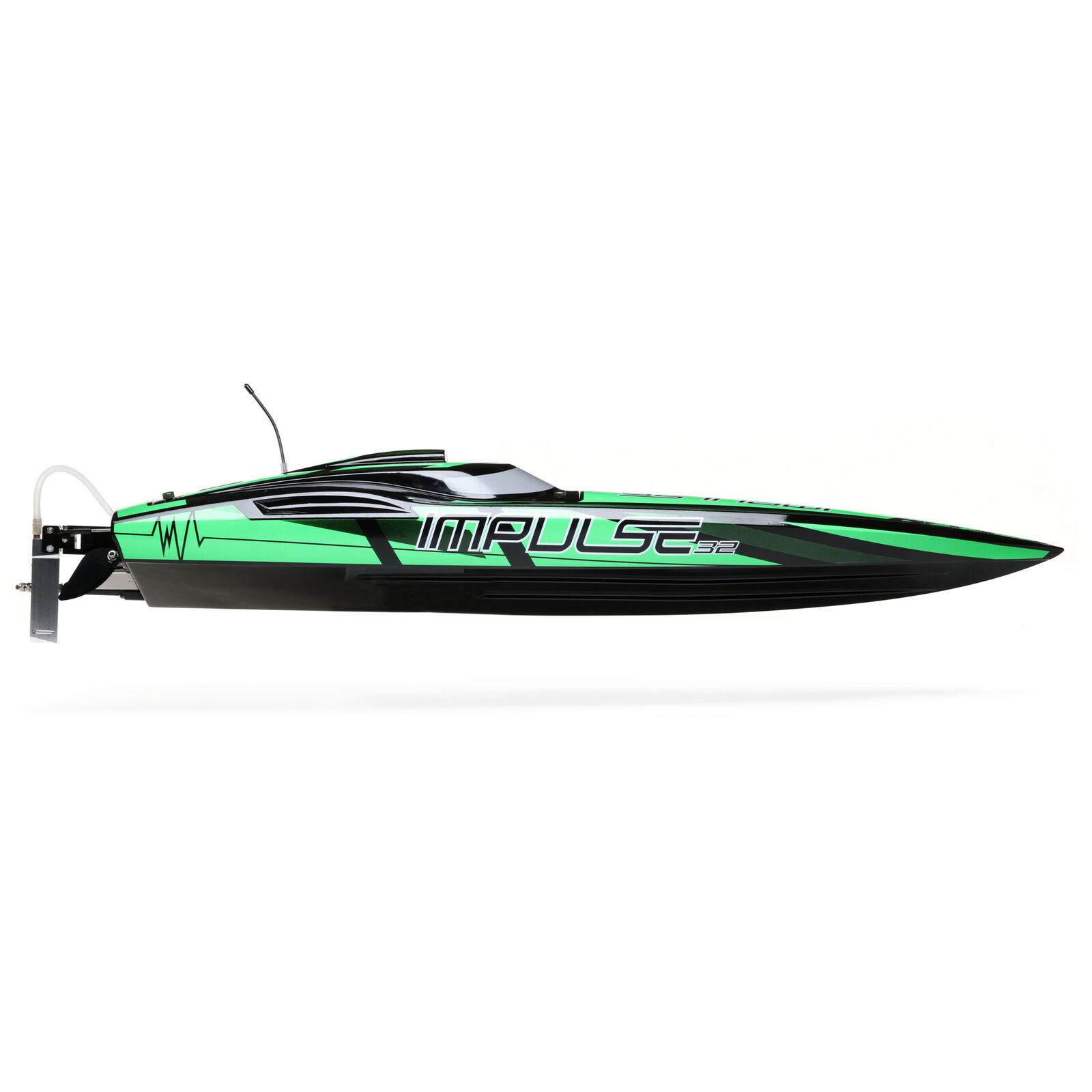 Impulse 32" Brushless Deep-V RTR with Smart, Black/Green | Pro Boat