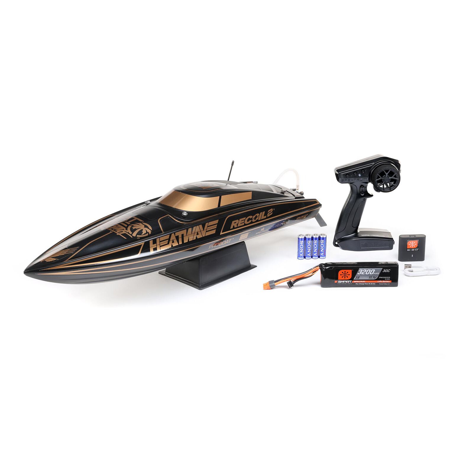 Recoil 2 V2 26" Self-Righting Brushless Deep-V RTR, Heat Wave Visual ...