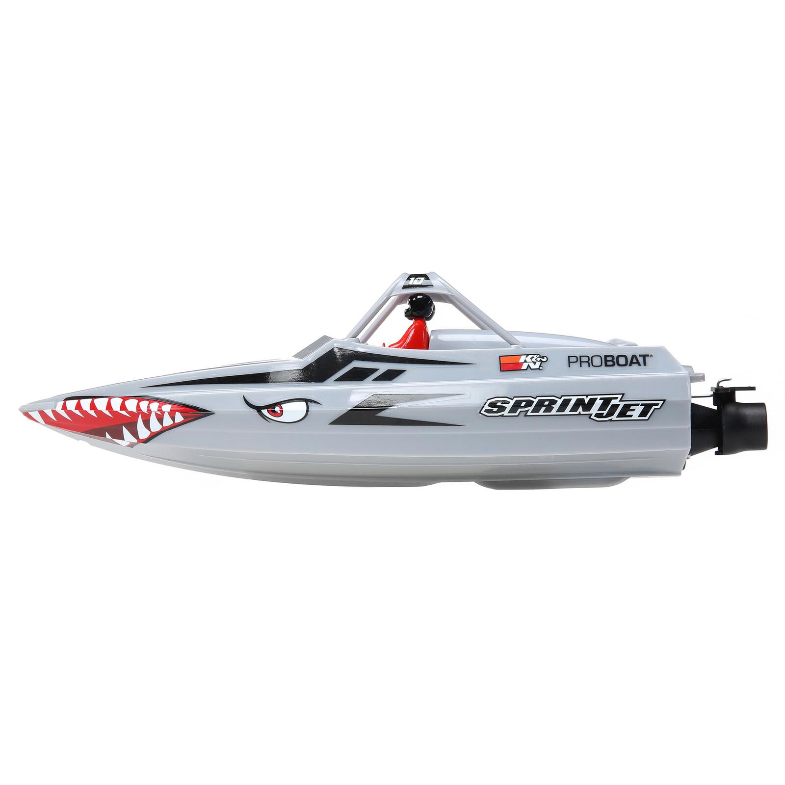 Sprintjet 9" Self-Righting Deep-V Jet Boat Brushed RTR, Silver | Pro Boat